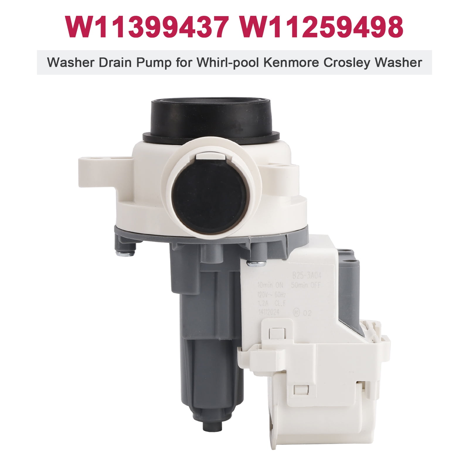 Click here for Motorgenic W11399437 W11259498 Washer Drain Pump F... prices