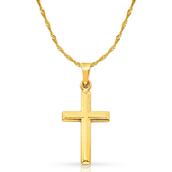 14k Gold Chain Cross