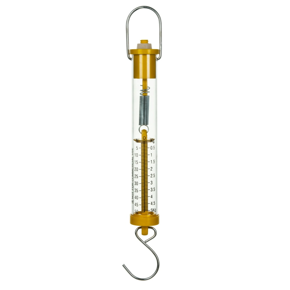 eisco labs newton force meter spring scale - max capacity 50n, 5kg ...