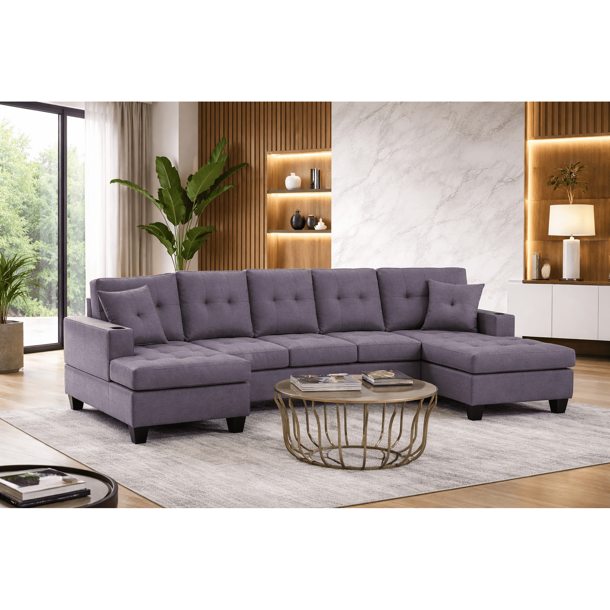 Click here for Kwality Imports K-Living Grey Reversible Tufted Se... prices