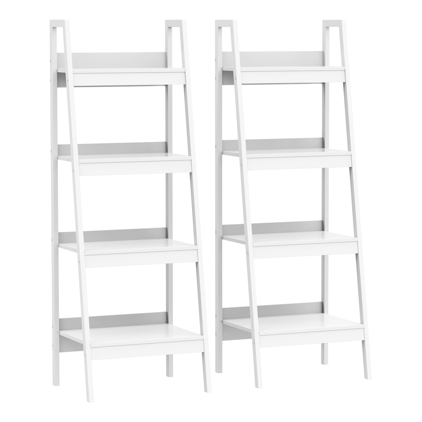 Click here for Homcom Set Of 2  4 Tier Ladder Shelf Bookcase  Mul... prices