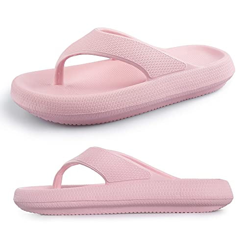 Vogue Cloud Sandals Women's Slippers Flip Flop Cloud Pillow Soft Slides Pink - Walmart.com