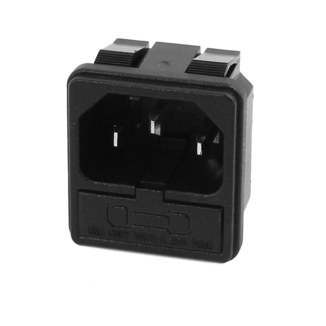 AC250V JR-101-1FS IEC Input Wiring Socket With Three Core Power Black ...