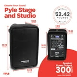 Pyle Professional DJ System Package: 8 Inch Bluetooth PA Loud Speaker ...