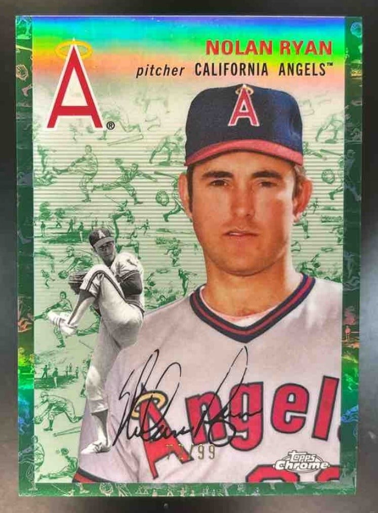 Chrome Platinum Anniversary Nolan Ryan #482 Base Platinum Toile ...