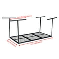 HECASA Heavy Duty Metal Garage Overhead Storage Rack, 3FT X 6FT Ceiling ...