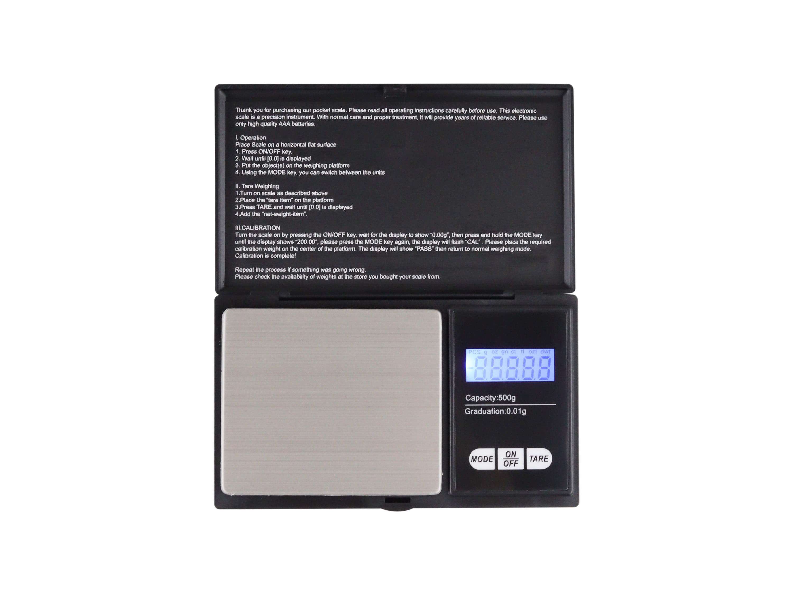 Bascula Digital Gramera 0.01gr 500gr Gramos Quimica Joyeria | Walmart ...