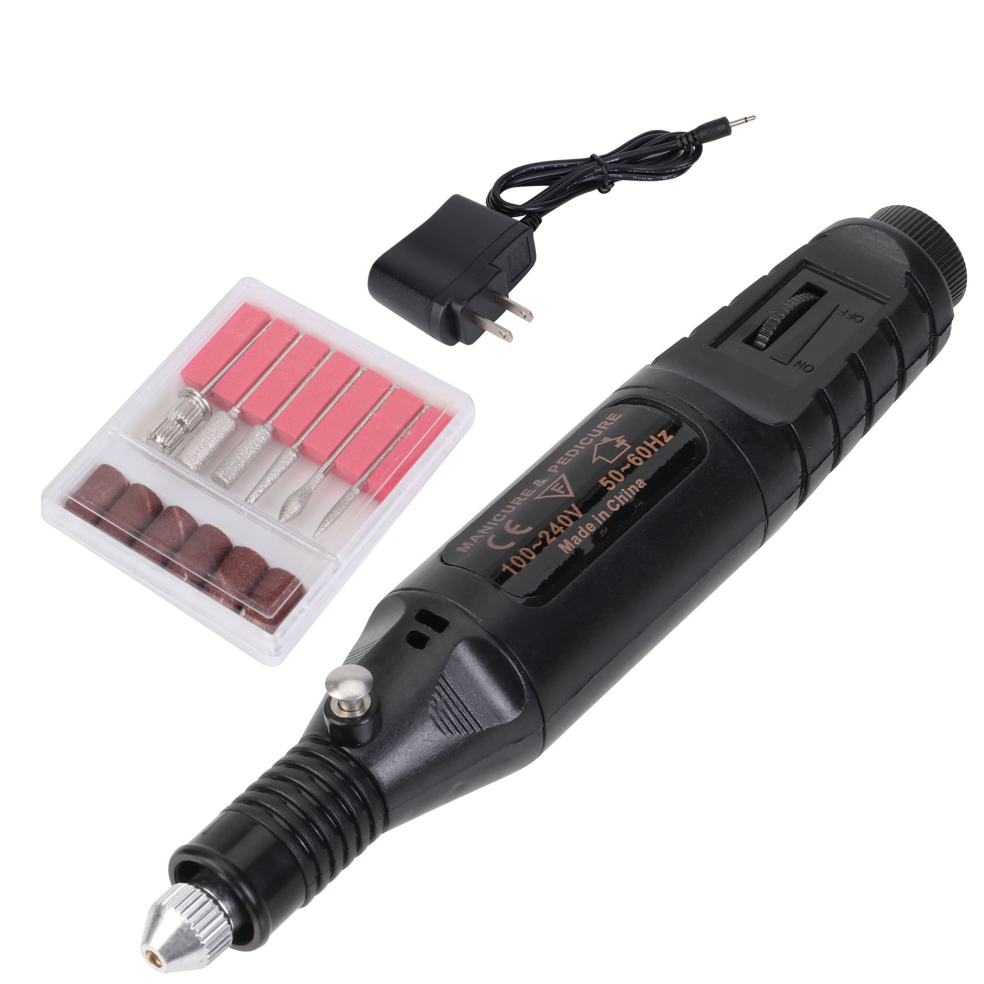 SHCKE Electrical File Nail Drill Kit Portable File Manicure Pedicure ...