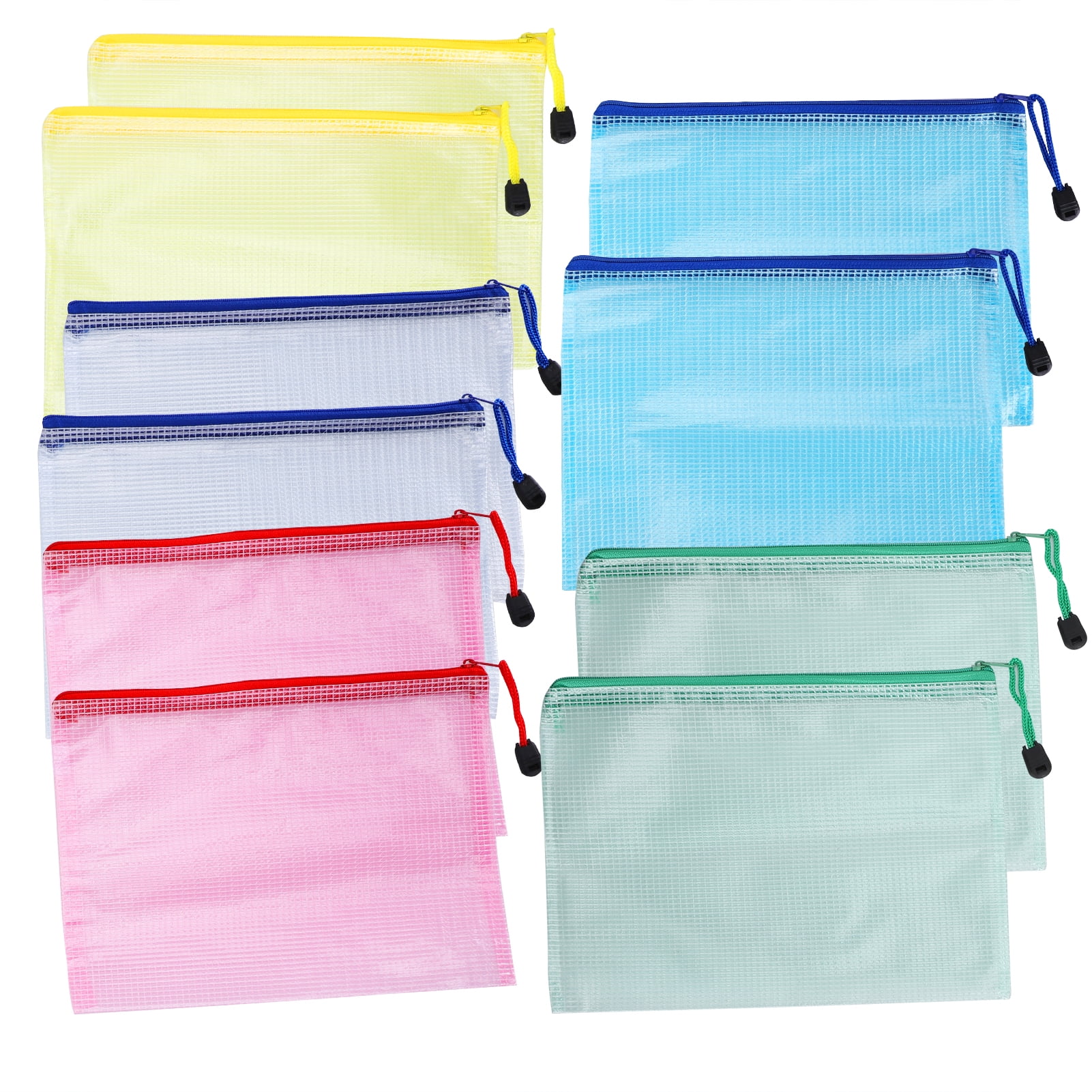 Click here for Voborca 10pcs Zipper File Bag Mesh A5 Document Pou... prices