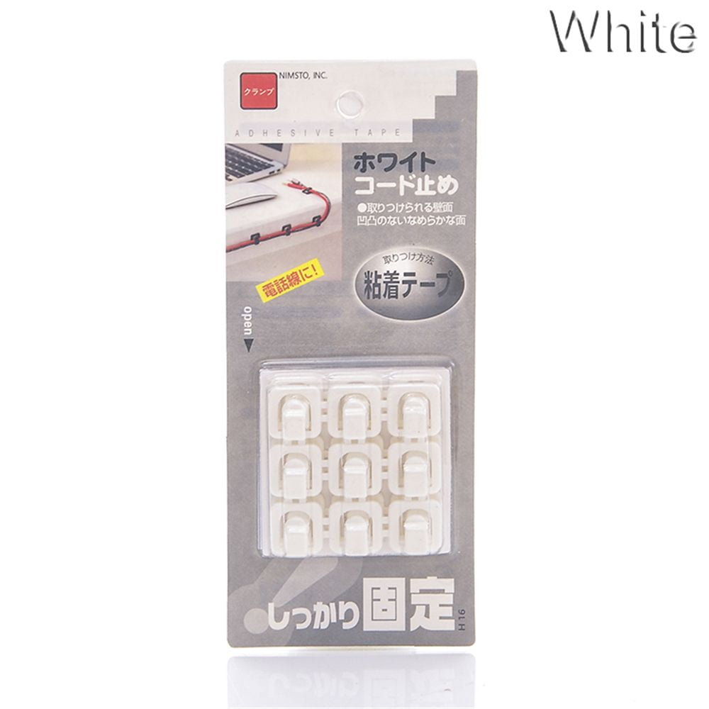 18 Pcs/pack Office Home Cable Storage Wall Wire Organizer Cord Line ...