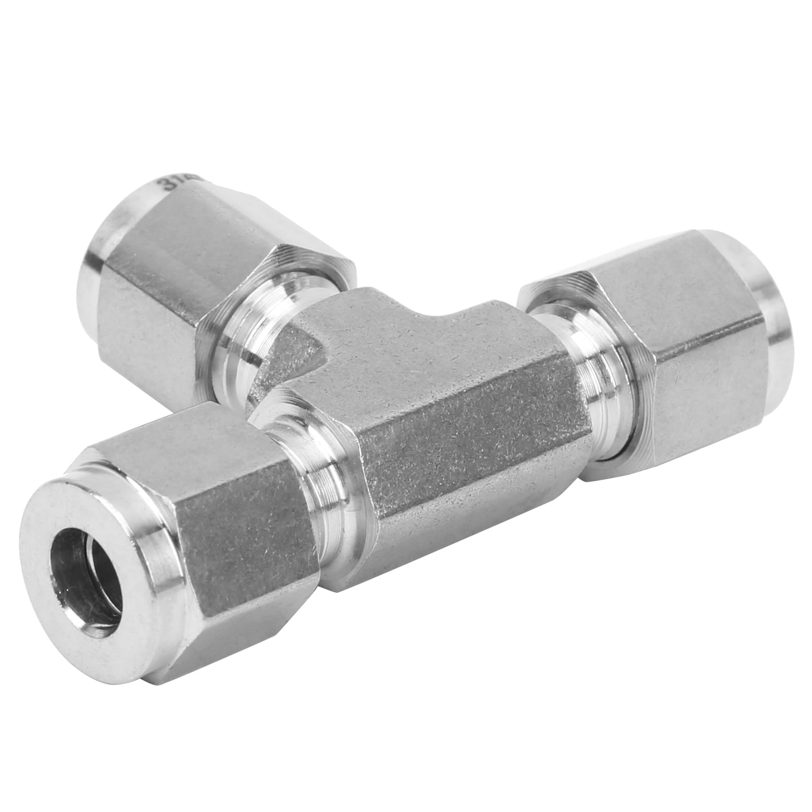 Conector en T de férula de compresión de diámetro igual, forjado en ...