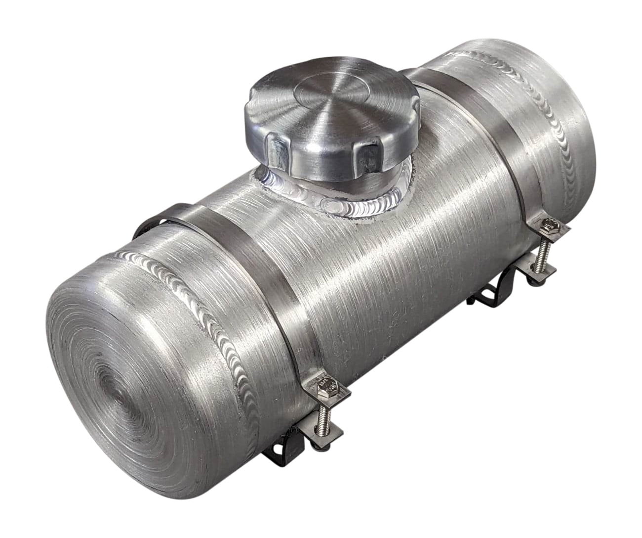 4x8 Center Fill Round Spun Aluminum Gas Tank .34 Gallon - 1/4 NPT ...