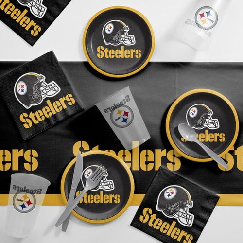 Pittsburgh Steelers Party Supplies Tailgating Kit, Serves 8 Guests ...