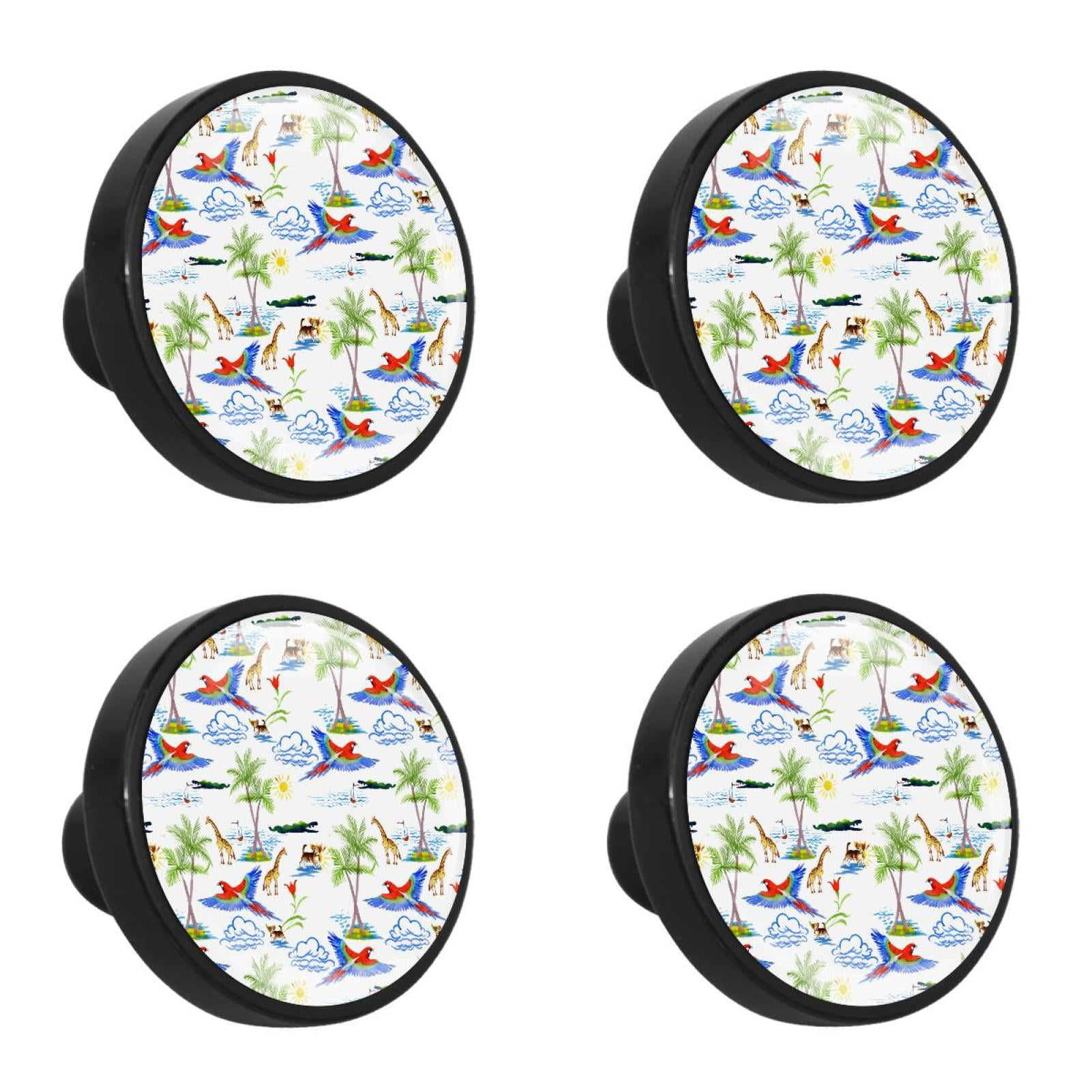 4 Pcs Parrot Knobs for Kitchen Cabinet Cupboard Dresser Bookcase Drawer ...