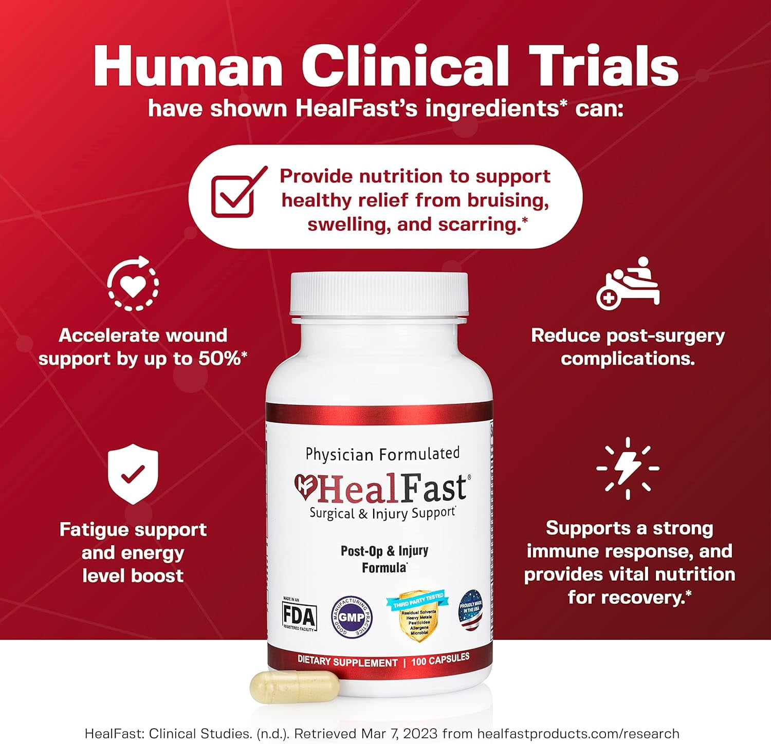 HealFast Surgery & Injury Recovery Supplement Philippines | Ubuy