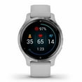 Garmin Venu 2S (Silver/Mist Gray) Fitness GPS Smartwatch Power Bundle ...