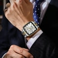 POEDAGAR Luxury Square Sport Wristwatch Waterproof Luminous Chronograph ...