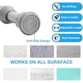 2 Pack Tension Curtain Rod 15.7-28 Inch, Small Short Adjustable ...