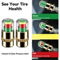 Car Tire Pressure Monitor Valve Stem Caps, 2.4 Bar 36 PSI 3-Color Eye ...