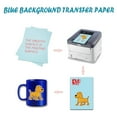 kemeng Blue background Laser Water Transfer Printing Decal Paper A4 ...