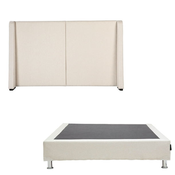 Box Base Cama Individual + Cabecera Milan Beige | Bodega Aurrera en línea