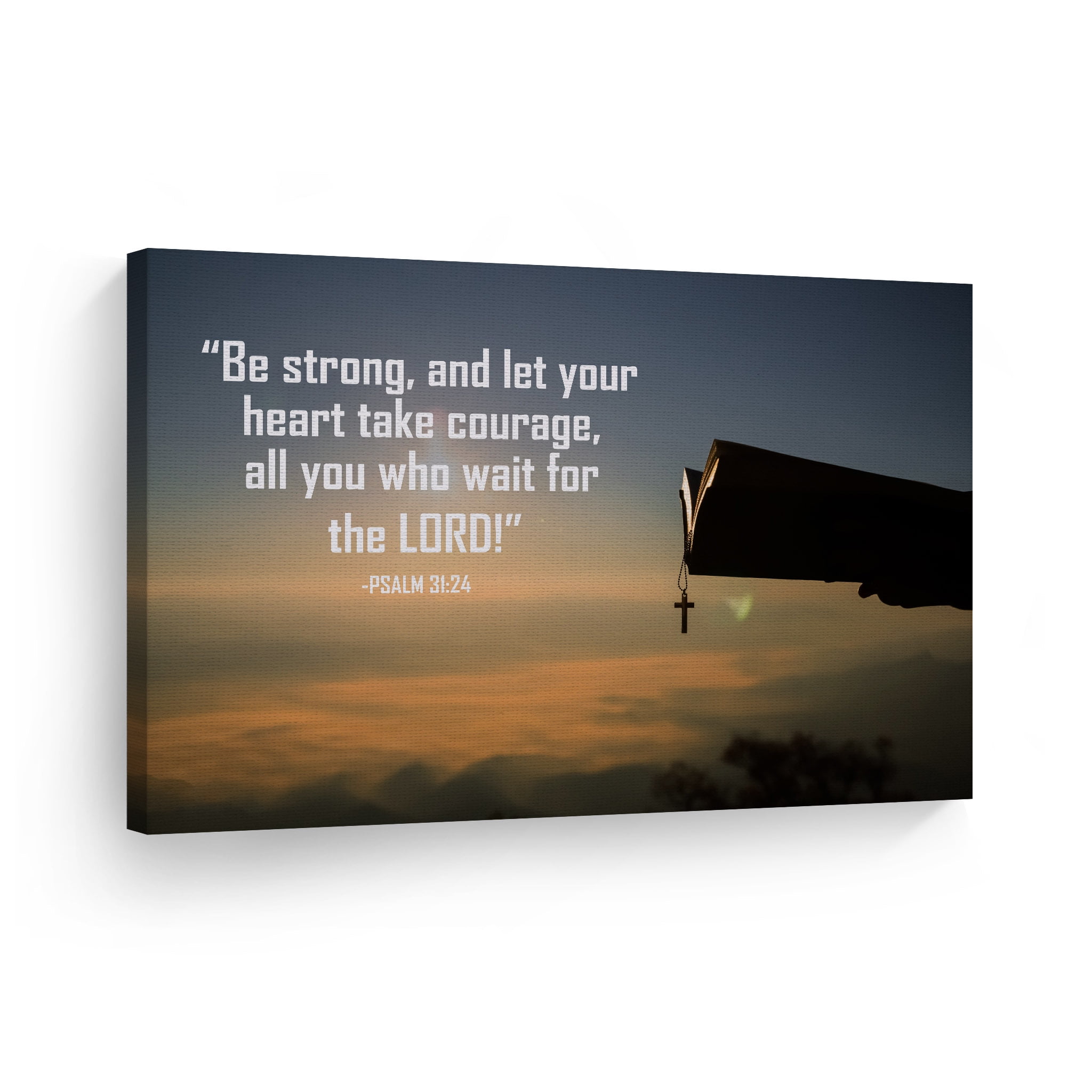 Smile Art Design Scripture Bible Verse Wall Art Canvas Print Psalm 31: ...