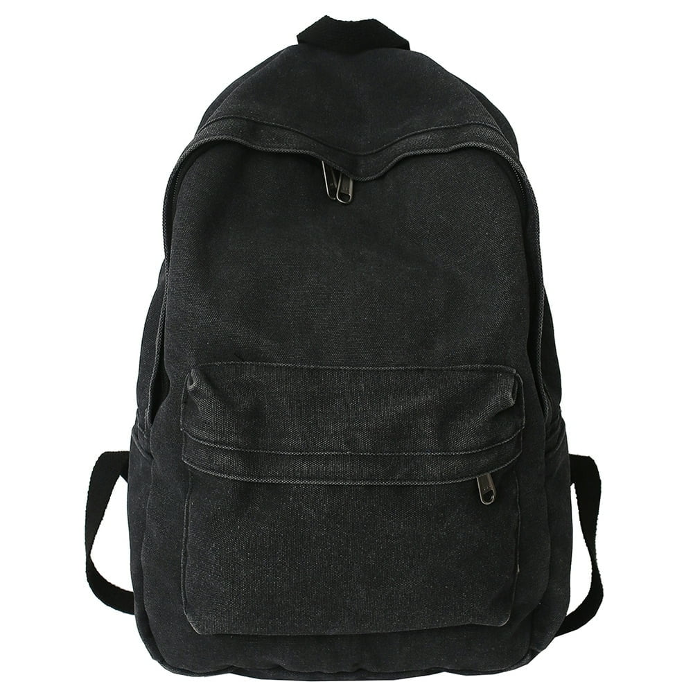 Click here for Generic Canvas Campus Rucksack Solid Teens Zipper... prices