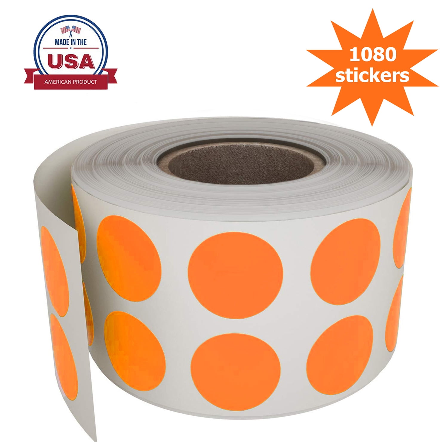 Round Dot Label 13mm 0.50 inch - Dots in a roll for Inventory Stickers ...