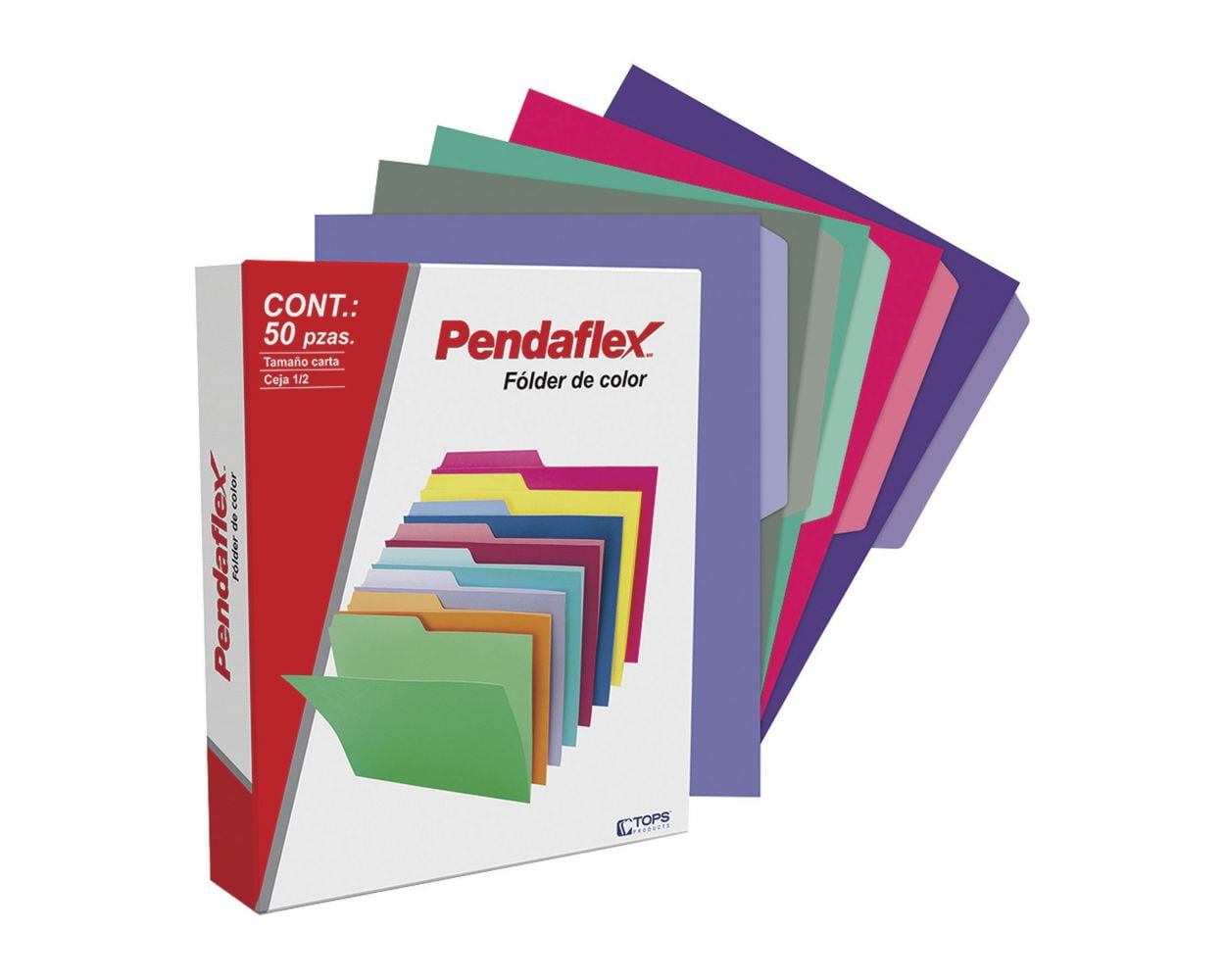 Fólder Pendaflex Color, Carta, Colores Light, 50 Piezas | Bodega ...