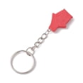 Christmas Resin Kechain with Iron Split Key Rings House Platinum 8.6cm ...