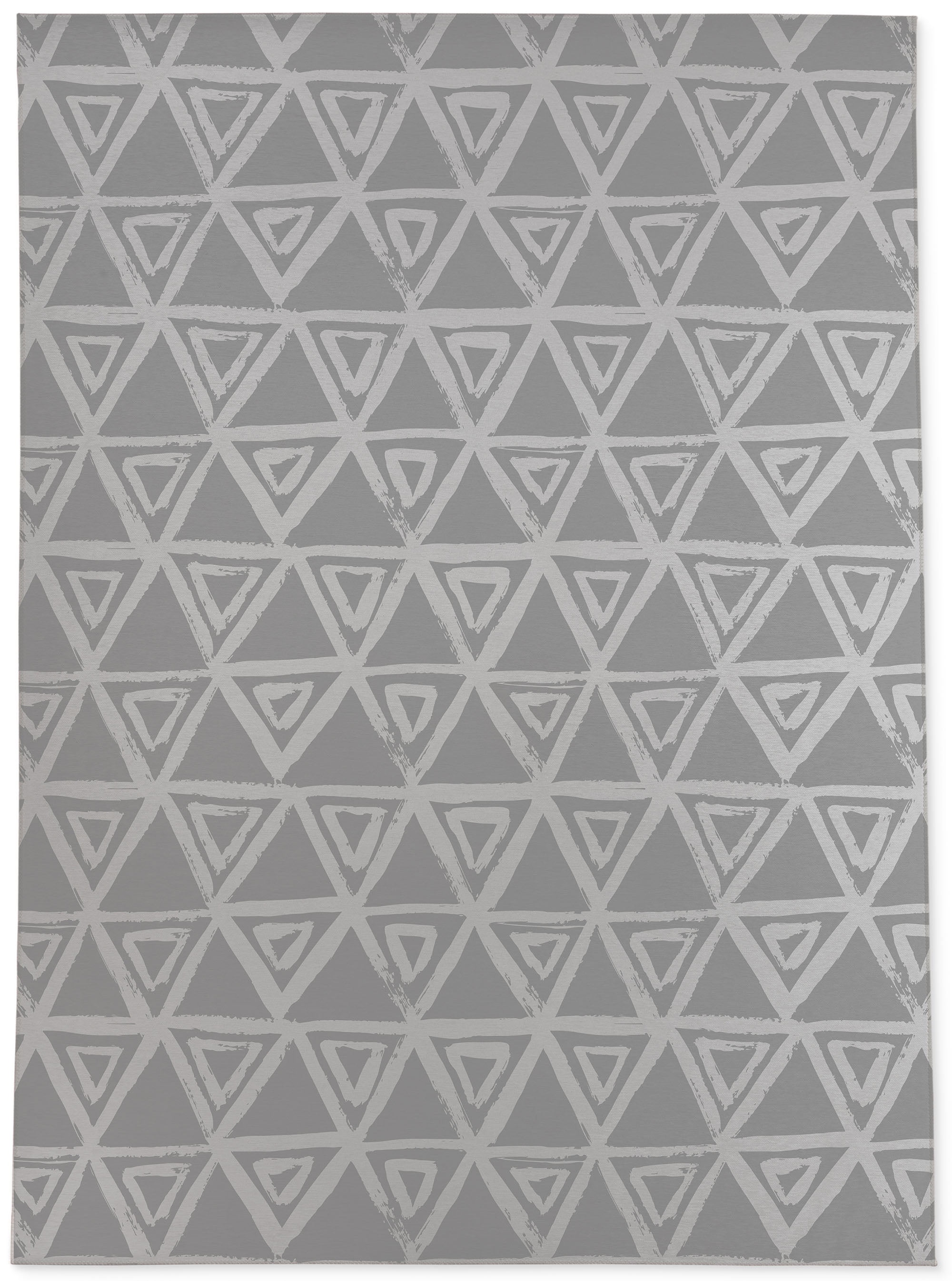 Triangular Mist Grey Area Rug by Kavka Designs - Walmart.com