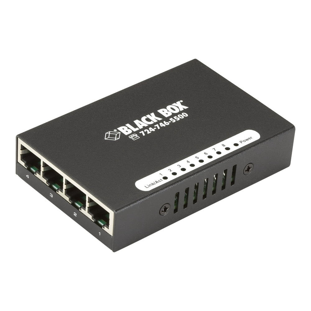 Black Box USB-Powered - Switch - 8 x 10/100 - desktop - Walmart.com ...