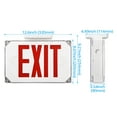LEONLITE 12-Pack Wet Location LED Exit Sign, Weatherproof Outdoor ...
