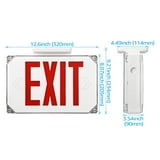 LEONLITE 12-Pack Wet Location LED Exit Sign, Weatherproof Outdoor ...