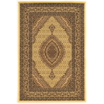 Linon Home Décor Milan Area Rug Collection, Black and Turquoise, 5' x 7 ...