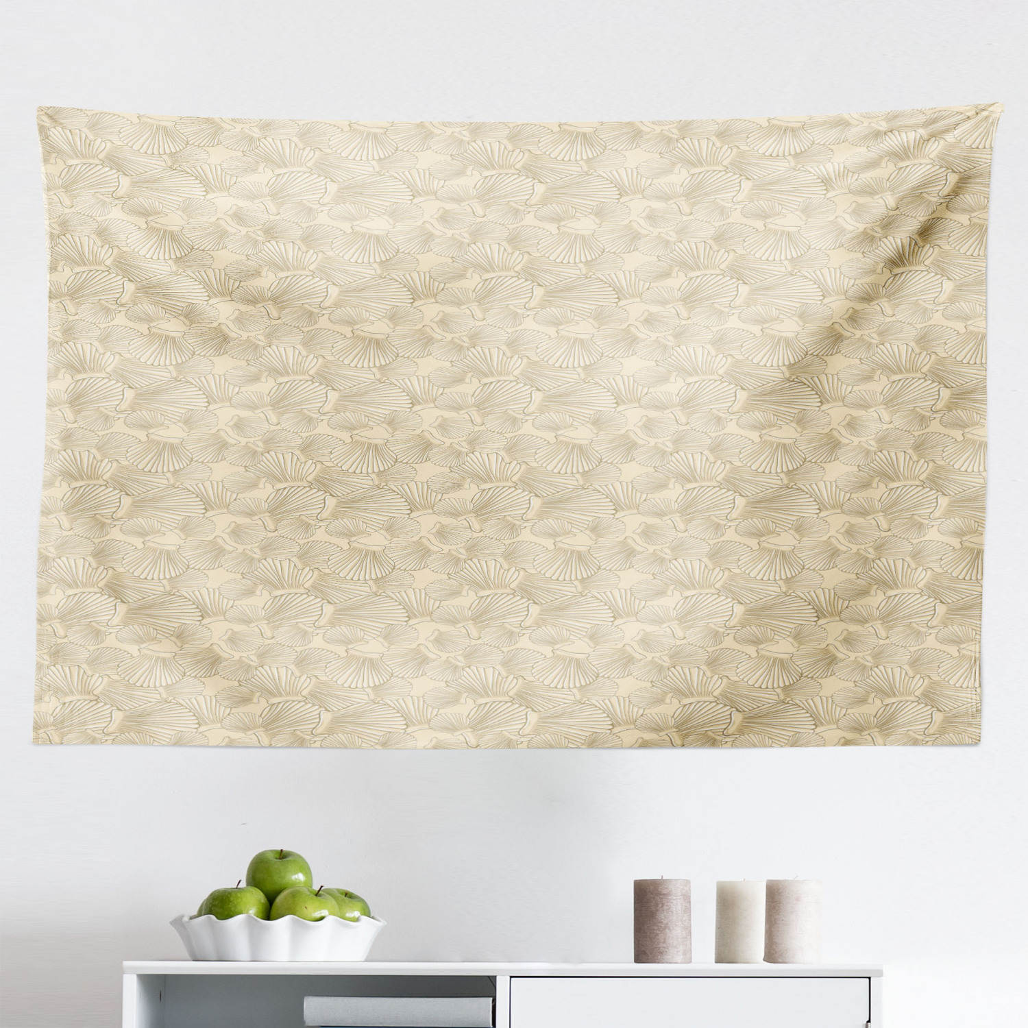 Shells Tapestry, Marine Concept Elements Design of Seashells and Ladder ...