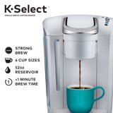 Keurig K-Select Single-Serve K-Cup Pod Coffee Maker, Matte White ...