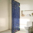 Blue Gold Sparkles Window Privacy Film Rainbow Static Cling Stain Glass ...