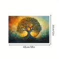 4pcs Tree of Life Placemats - Vibrant Sunset & Forest Design, 12x18 ...