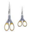 LIVINGO Fabric Scissors, 2 Pack Professional Titanium Sharp Heavy Duty ...