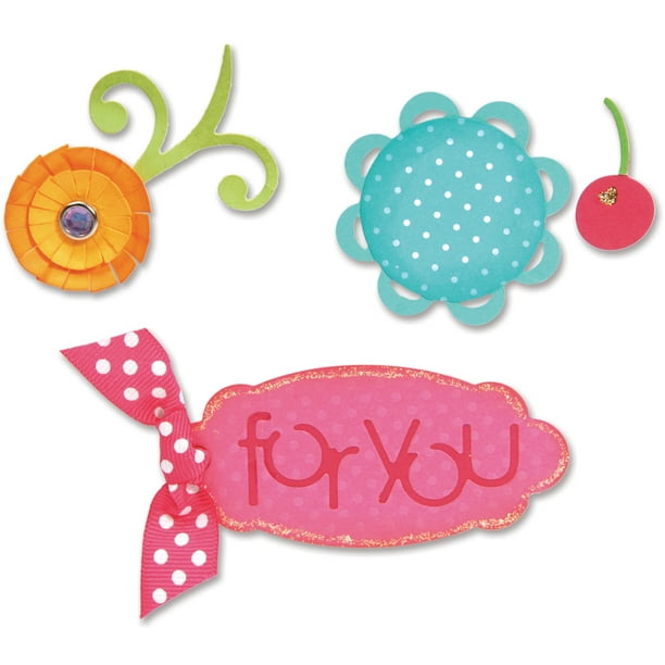 Sizzix Sizzlits Die Set 3/Pkg-Sweet Treats - Walmart.com - Walmart.com