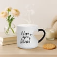 cpengpj Heart-Shaped Color Changing Ceramic Mug, Heat Activated Fade ...