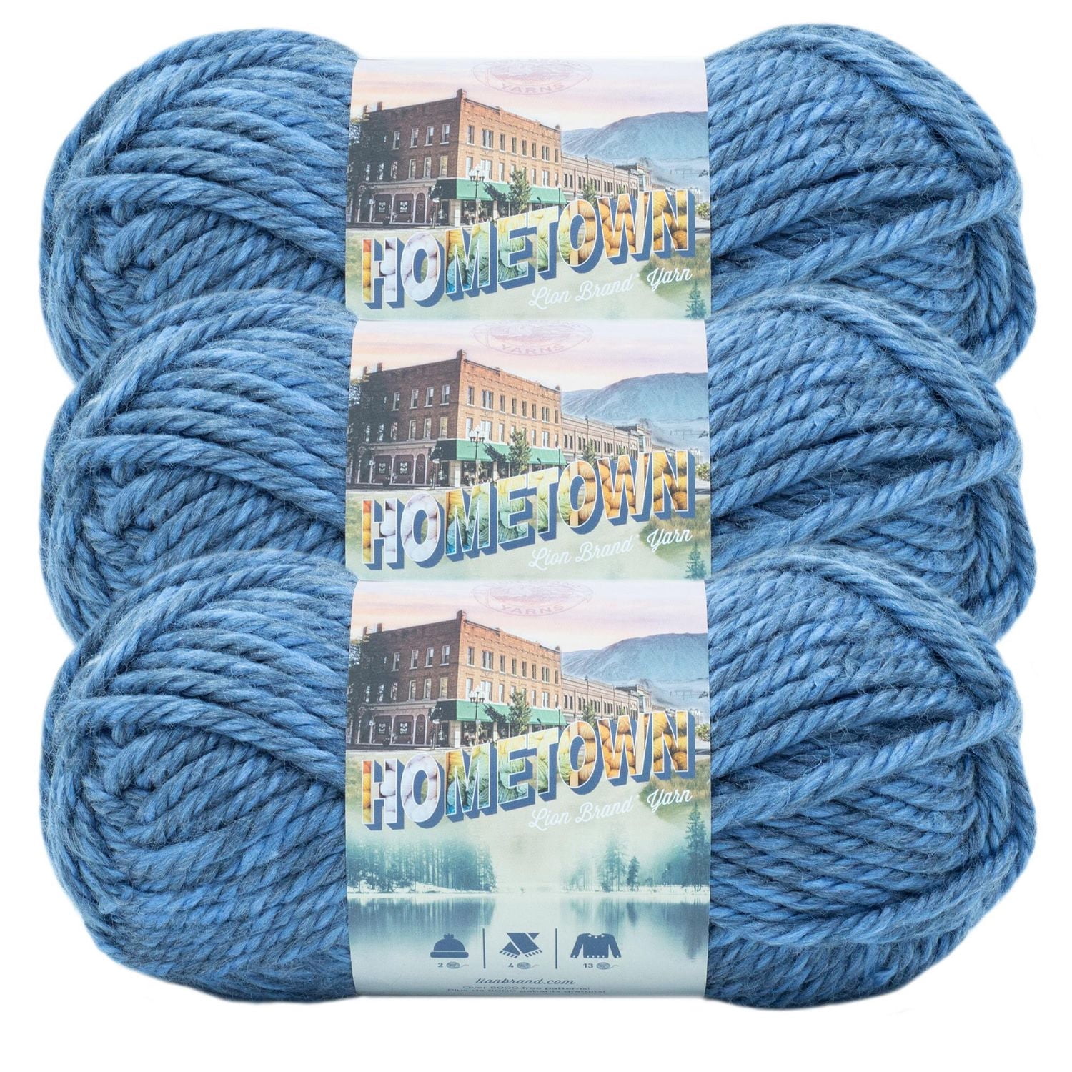 Click here for Lion Brand Hometown Yarn - Blue Sky prices