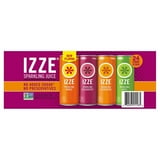IZZE Sparkling Juice, Variety Pack, 8.4 fl oz Cans, Apple, Mango ...