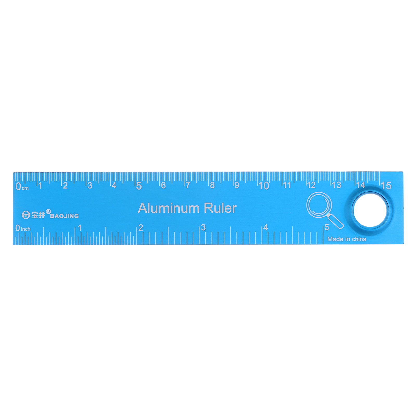 Straight Ruler 6 Inch Metric English System Magnifier Measuring Tool ...