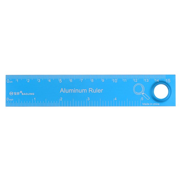 Straight Ruler 6 Inch Metric English System Magnifier Measuring Tool ...