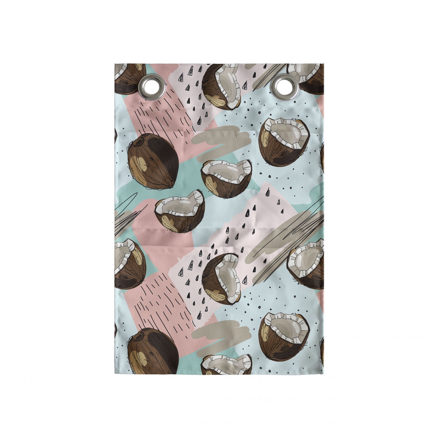 Coconut Hanging Pocket Organizer, Continuous Pattern of Exotic Summer ...