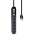 HSAPOW-6-Outlet Surge Protector with 6-ft Braided Extension Cord, 500 ...