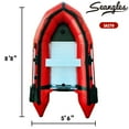 Seangles Inflatable Boat 2 Person Aluminum Floor Aluminum Transom ...