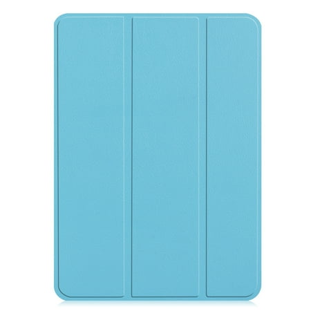 PANDACO Light Blue Leather Folio Case with Smart Cover for iPad 10.2 ...